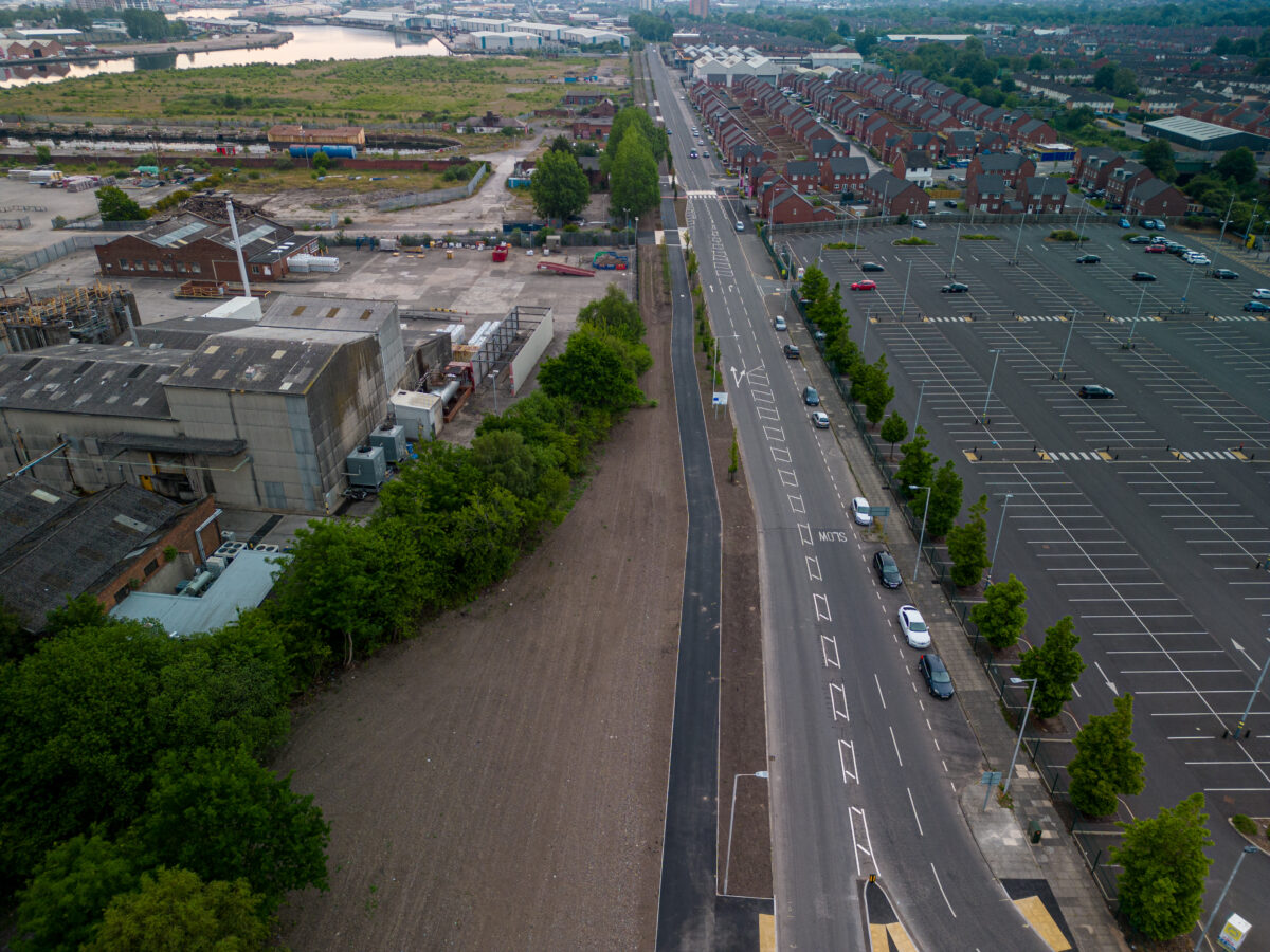 Landscaped Greenway corridor unveiled at Wirral Waters - Wirral Waters